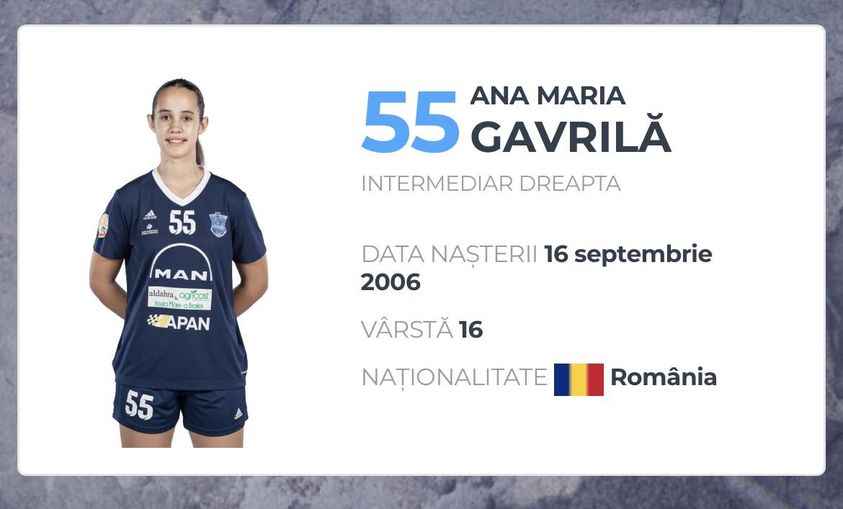ANA MARIA GAVRILĂ, JUNIOARĂ CU DUBLĂ LEGITIMARE, CONVOCATĂ LA ECHIPA ...